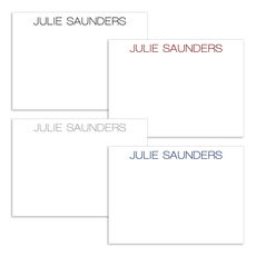 Personalized Modern Large Name Jotter Cards