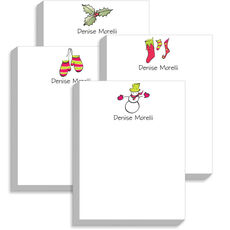 Christmas Notepads, Personalized Christmas Notepads - The Stationery Studio