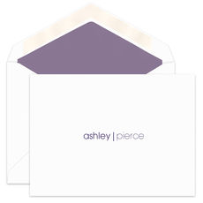 Folded Note Cards, Personalized Folded Thank You Cards - The Stationery ...