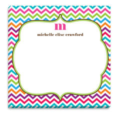 Multi Color Chevron Round Address Labels