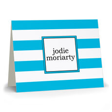 Red Stripe Folded Note Cards