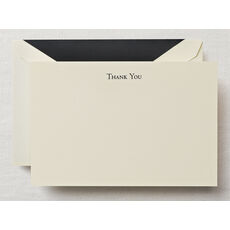 Personalized Fountain Pen Engraved Motif Flat Note Cards