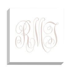 Watercolor Monogram Chunky Pad