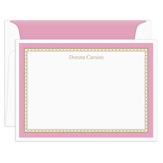 Belle Pink Pastel Border 4x3 Post-it® Notes