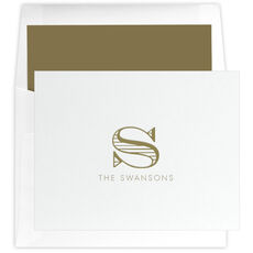 Striped Initial Notepads